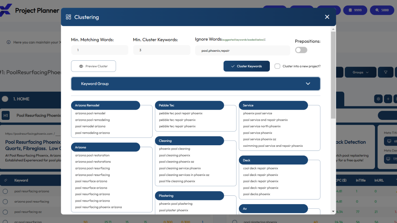 Xagio Audits & Wizards For Keyword Research