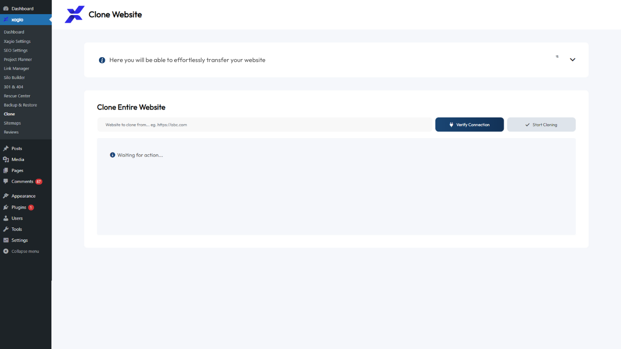 WordPress Clone Plugin | Xagio